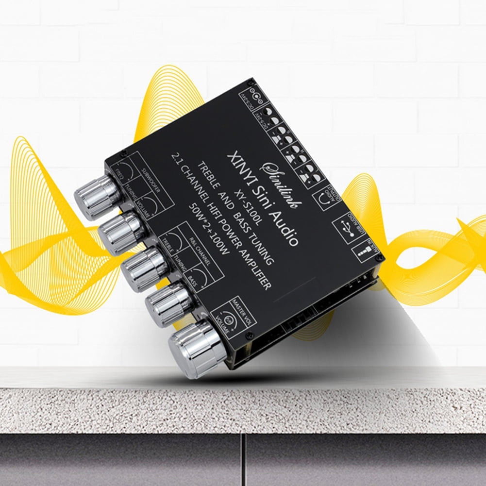 XY-S100L Power Subwoofer Amplifier Board 2.1 Channel Audio Stereo ...