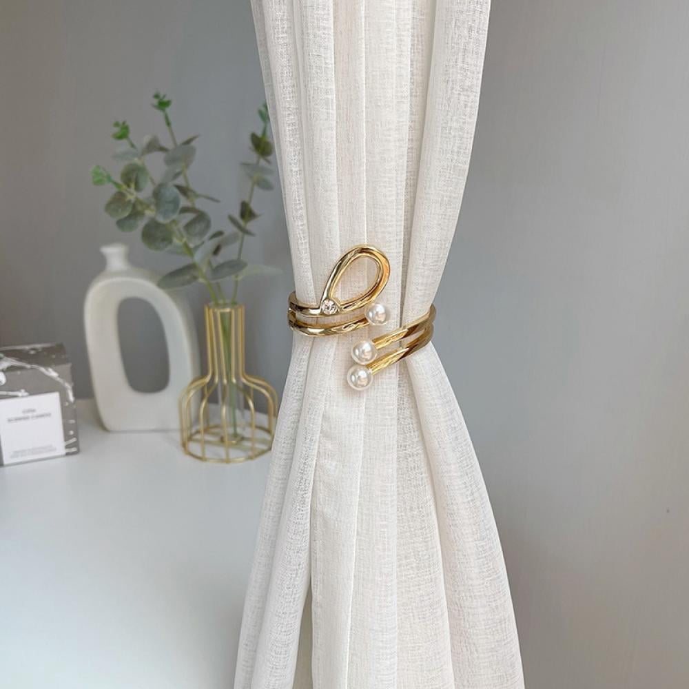 Minimalistic Curtain Buckle Light Luxury Curtain Strap Metal Three ...