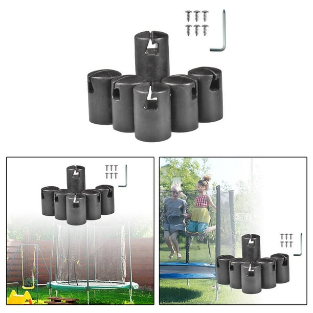 Trampoline Pole Caps Enclosure Net Replacement 6-Pack Trampoline Pole ...