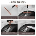 Depato Tire Repair Strings Rubber Strip 6PCS Tire Repair Plugs Self ...