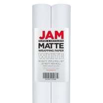 JAM Paper Matte Wrapping Paper, 50 Sq. ft Total, Slate Grey 2 Rolls ...