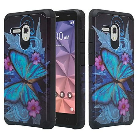 Jitterbug Smart (5.5inch) Case Hybrid Dual Layer Armor Defender ...