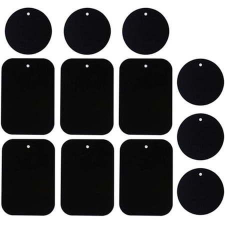 Universal Metal Plate 12 Pack for Magnetic Phone Car Mount Holder ...
