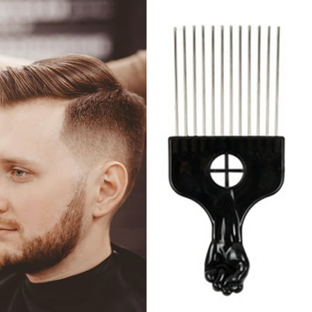 Aofa Salon-Style Hair Pick and Barber Comb - Pick Comb for Curly Hair ...