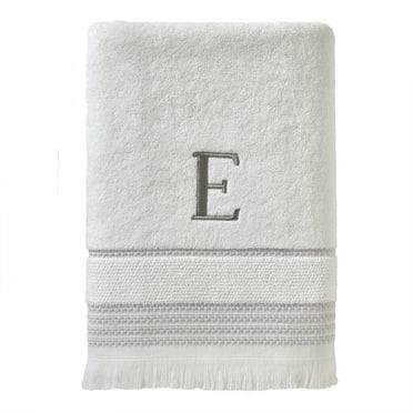 SKL Home Casual Monogram Bath Towel, "N", White - Walmart.com