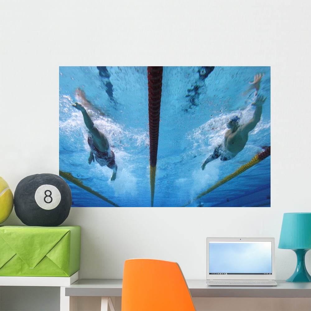 Swimming Action 1 Wall Mural by Wallmonkeys Peel and Stick Graphic (36 ...