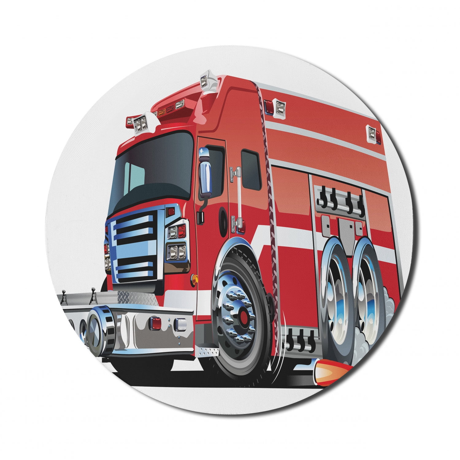 Cars Mouse Pad for Computers, Big Truck Emergency Equipments Universal ...