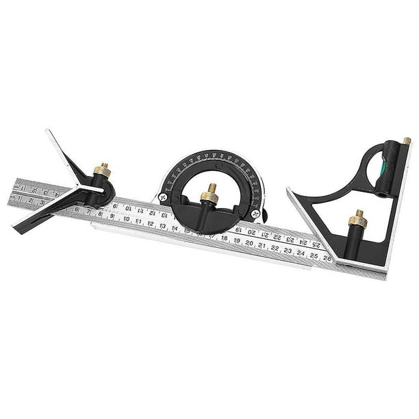 Combination Tri Square 0-180 Stainless Steel Protractor 0.01 ...