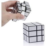 MoYu Meilong Mirror Cube, 3x3 Puzzle Cube, Silver Magic Rubiks Fidget ...