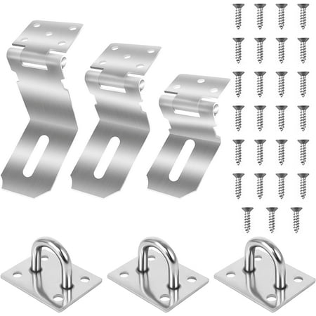 SHTUUYINGG 3 Set Padlock Door Latch, Staple Padlock Latch, Padlock Door ...