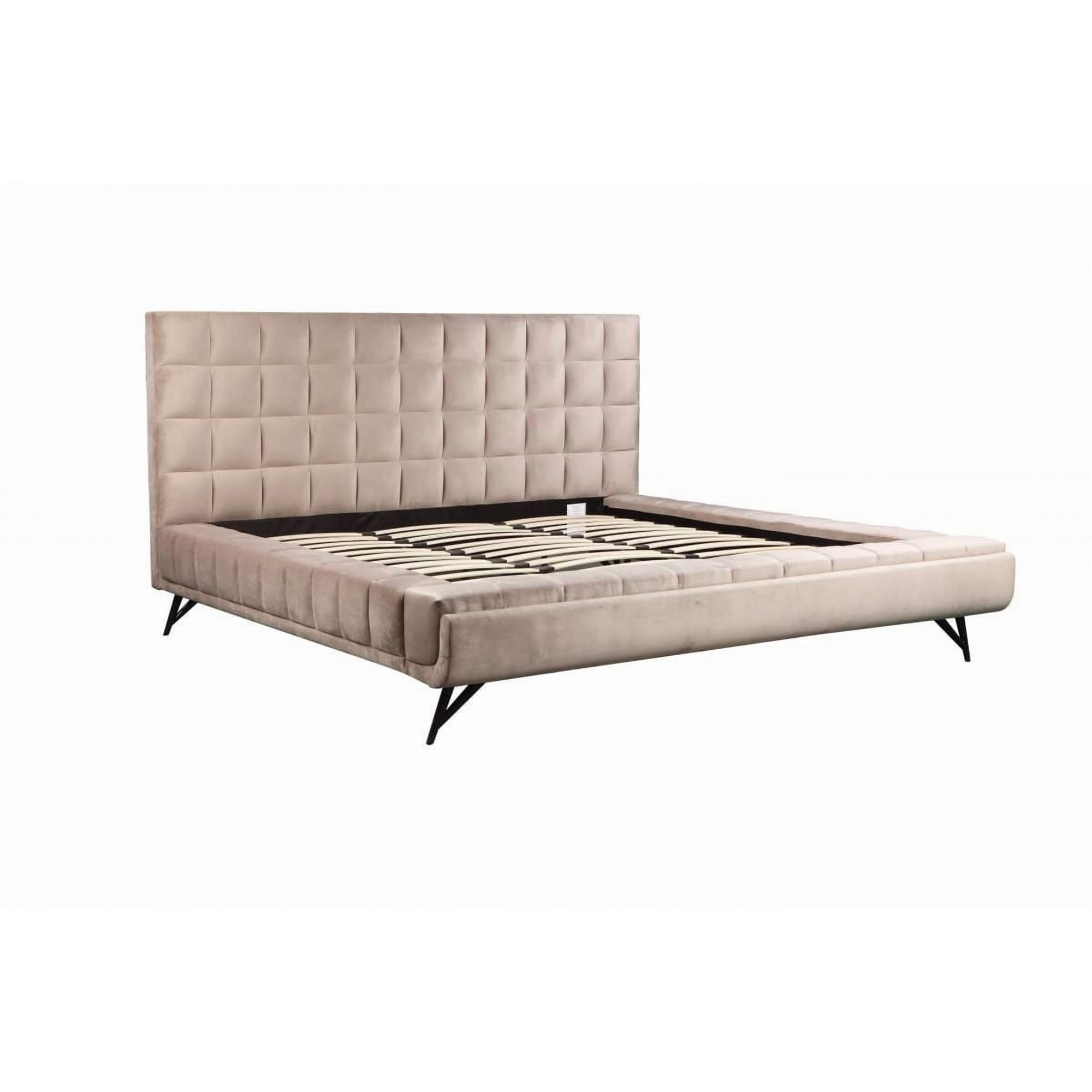 Click here for Brassex Evonny King Platform Bed  Beige prices