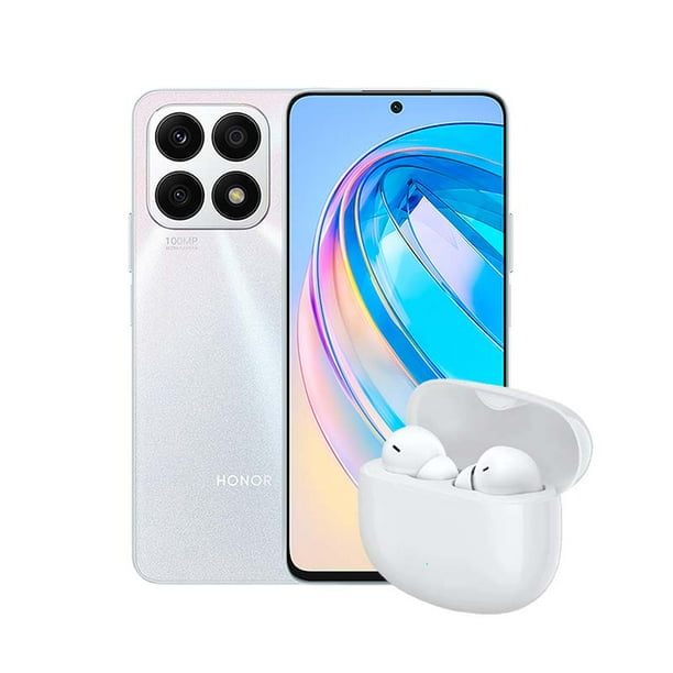 Honor X8a Dual SIM 128GB 8GB RAM Plata mÃ¡s Honor Choice earbuds X3 ...