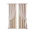 Sentmoon Window Curtains Window Curtain Double Layer Star Lace ...