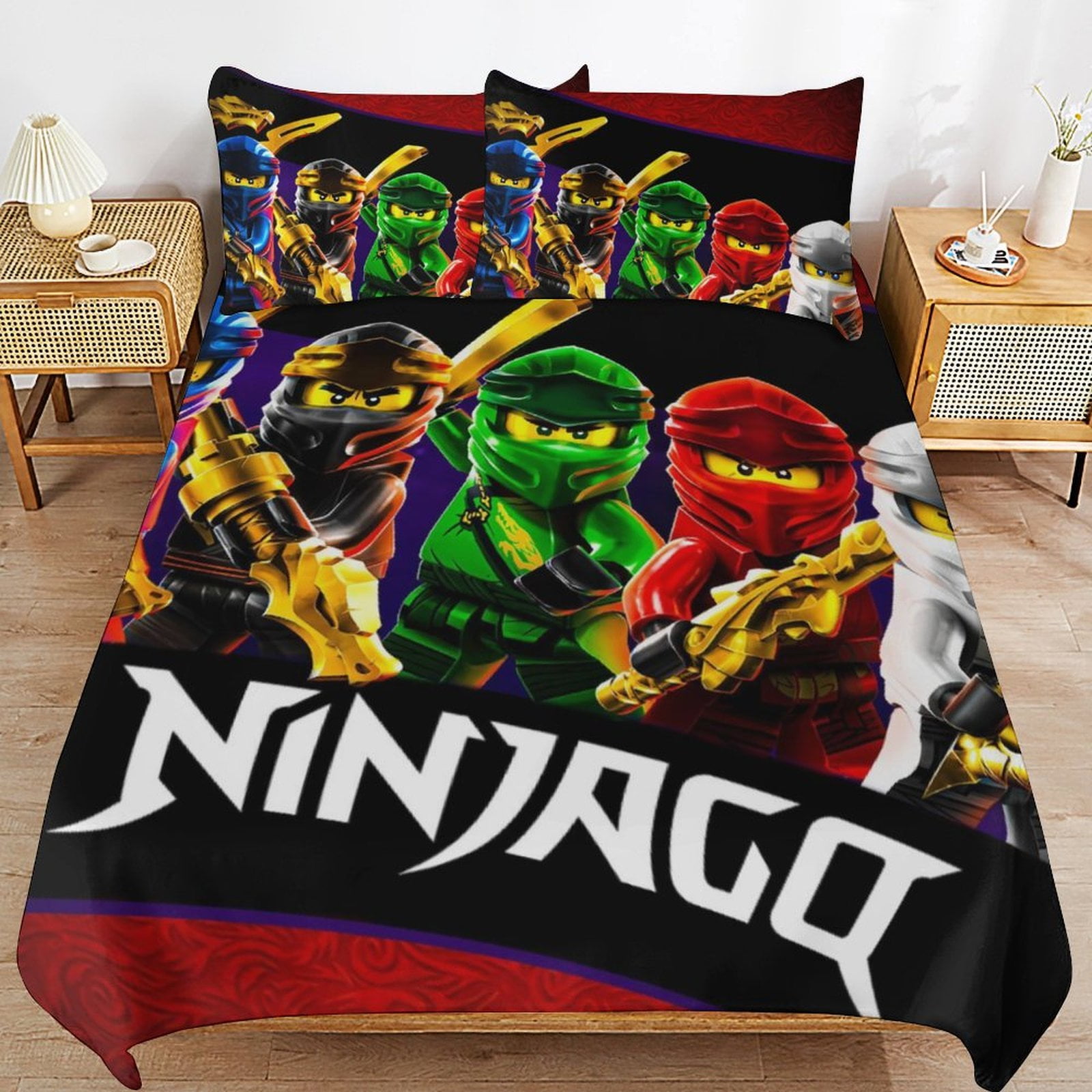 Click here for Ltyncd 3 Piece Comfortable Bedding Set Ninjago Duv... prices