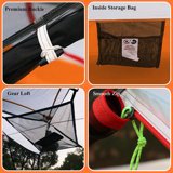 Lightweight 2-Person Backpacking Tent, IC ICLOVER Waterproof Two Doors ...