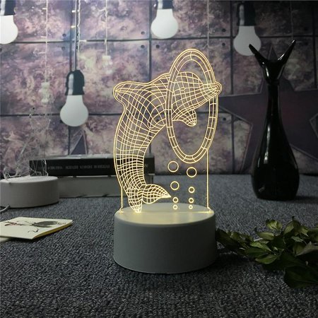 Lepai 3d Illusion Night Lights Smart Touch Atmosphere Bulbing Visual ...