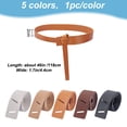 5Pcs 5 Colors PU Leather Chain Belts Tie a Knot Waist Belts No Buckle ...
