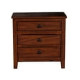 Sunny Designs Santa Fe 29" Petite Traditional Wood Night Stand in Dark ...