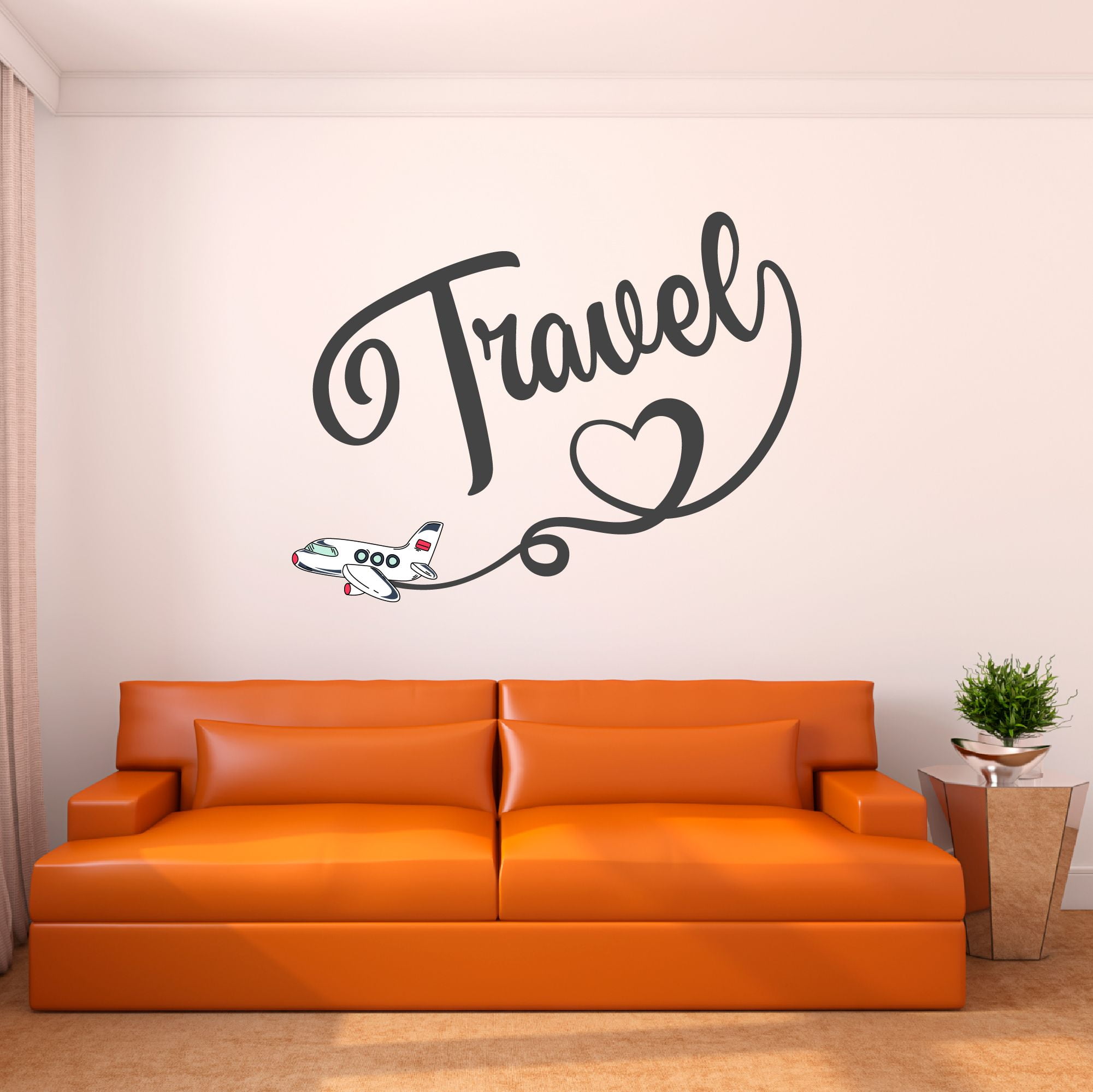 Home Wall Decal - Travel - Cute Travelling Design Word Travel Cute ...