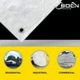 Boen Extra Heavy FR Tarps White 14x14 Weave 15' x 20' - Walmart.com