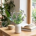 3-Stem Artificial Butterfly Orchid Bouquet, Lifelike Plastic Flowers ...