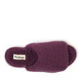 Dearfoams Cozy Comfort Women's Teddy Pile Open Toe Scuff Slippers ...
