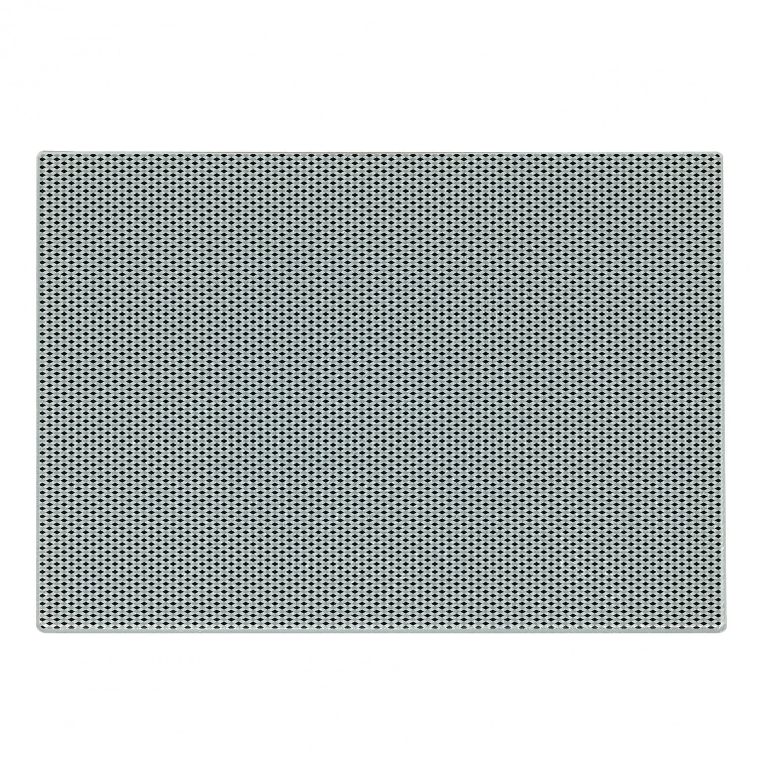 Black and Grey Cutting Board, Greyscale Rhombus Pattern Abstract ...