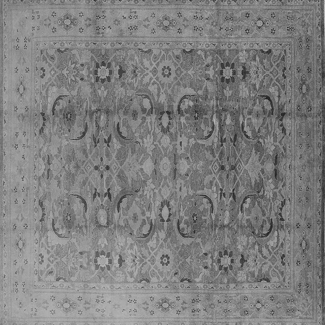 Ahgly Company Indoor Square Oriental Gray Industrial Area Rugs, 6 ...