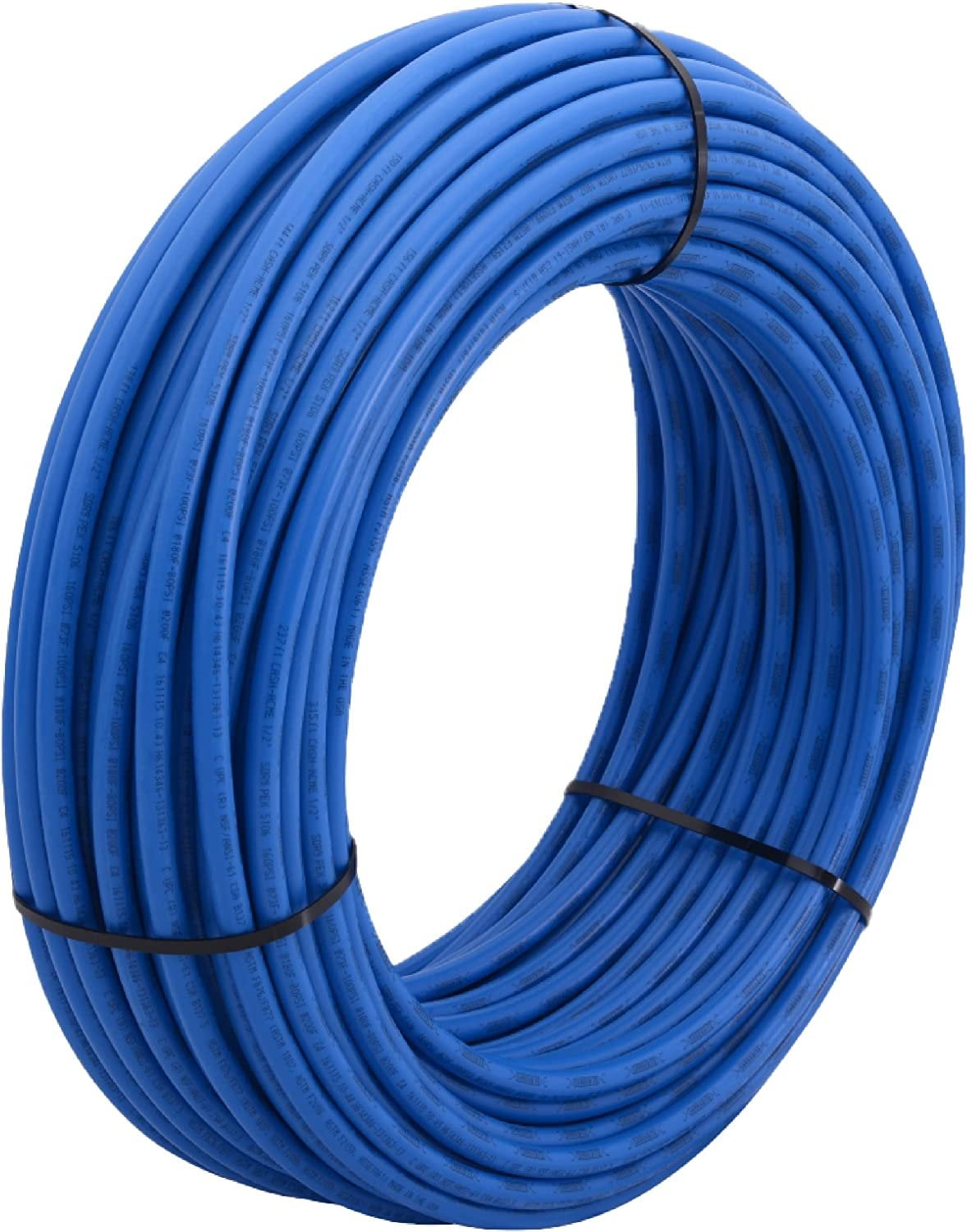 SharkBite U860B300 PEX Pipe 1/2 Inch, Blue, Flexible Water Pipe Tubing ...