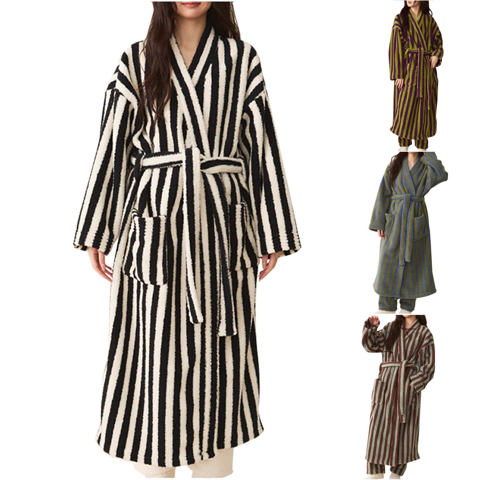 Click here for Cflvaek Fuzzy Robes For Women Plus Size Long Sleev... prices