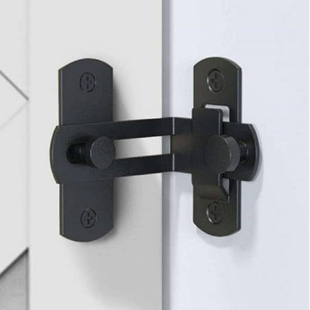 KAFENDA 2 Piece Black 90 Degree Door Lock Large Size Stainless Steel ...