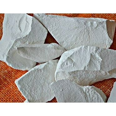 India Clay Russian White Mountain Chalk, Medium Crunchy, 200 Grams ...