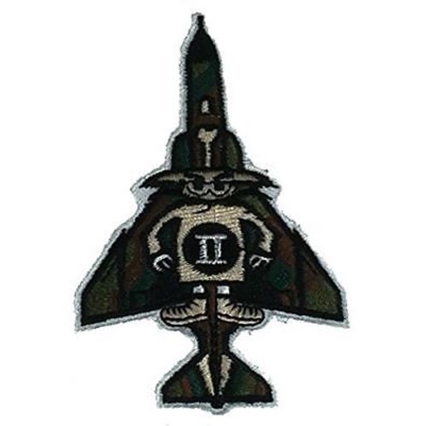 F4 PHANTOM II SPOOK FIGHTER BOMBER JET CARTOON CHARACTER PATCH USN USAF ...