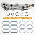 926-959 Aluminum Oil Filter Housing Kit with Cooler, Sensors, Gaskets ...