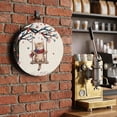 4th of July Round Metal Signs for Outside Patriotic Swing Cat Tin Signs ...