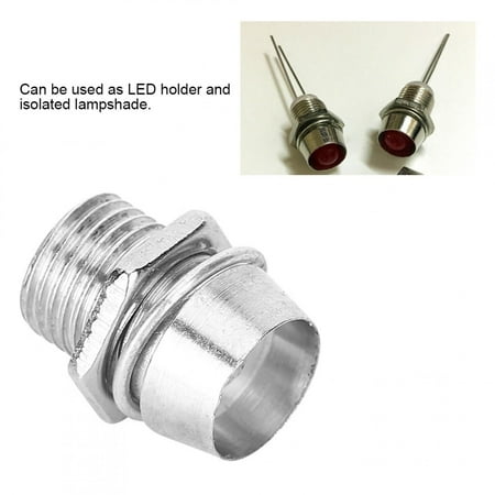 FLAMEEN LED Thread Mount,LED Base,50pcs 5mm LED Holders Galvanized ...