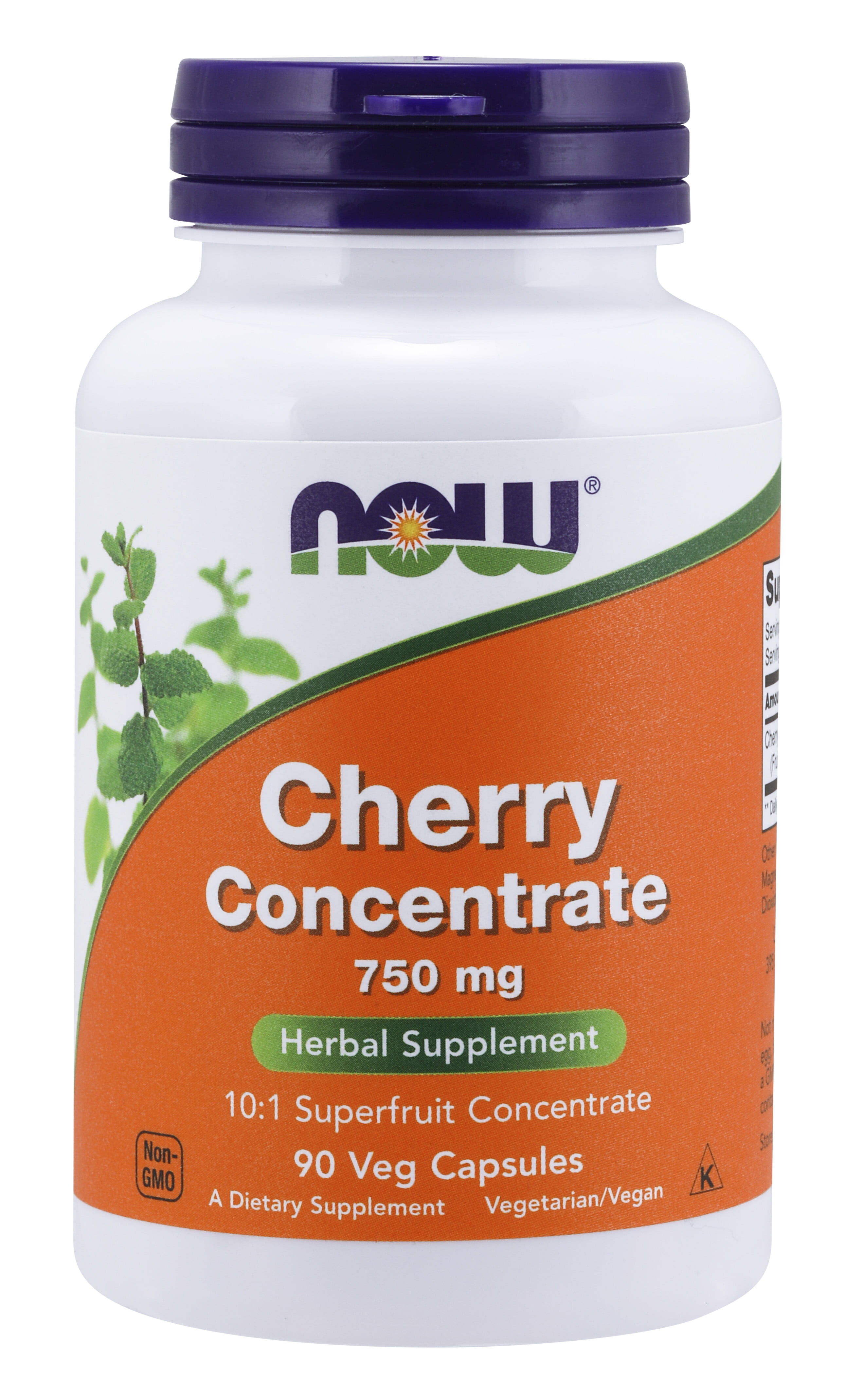 NOW Supplements, Cherry Concentrate (Prunus serotina)750 mg, 10:1 Fruit ...