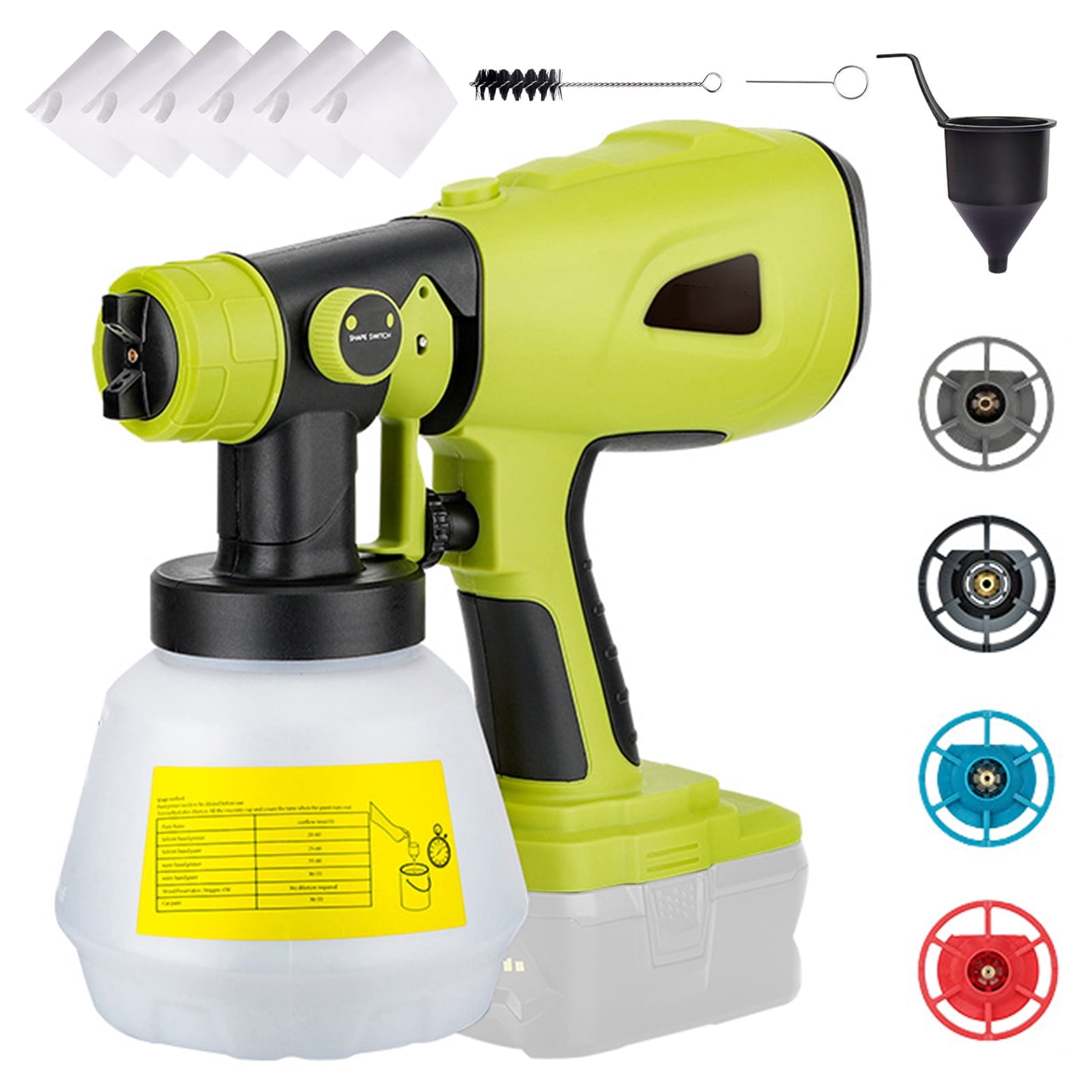 Cordless Paint Sprayer for , RYOBI 20V MAX Battery Airless Electric ...