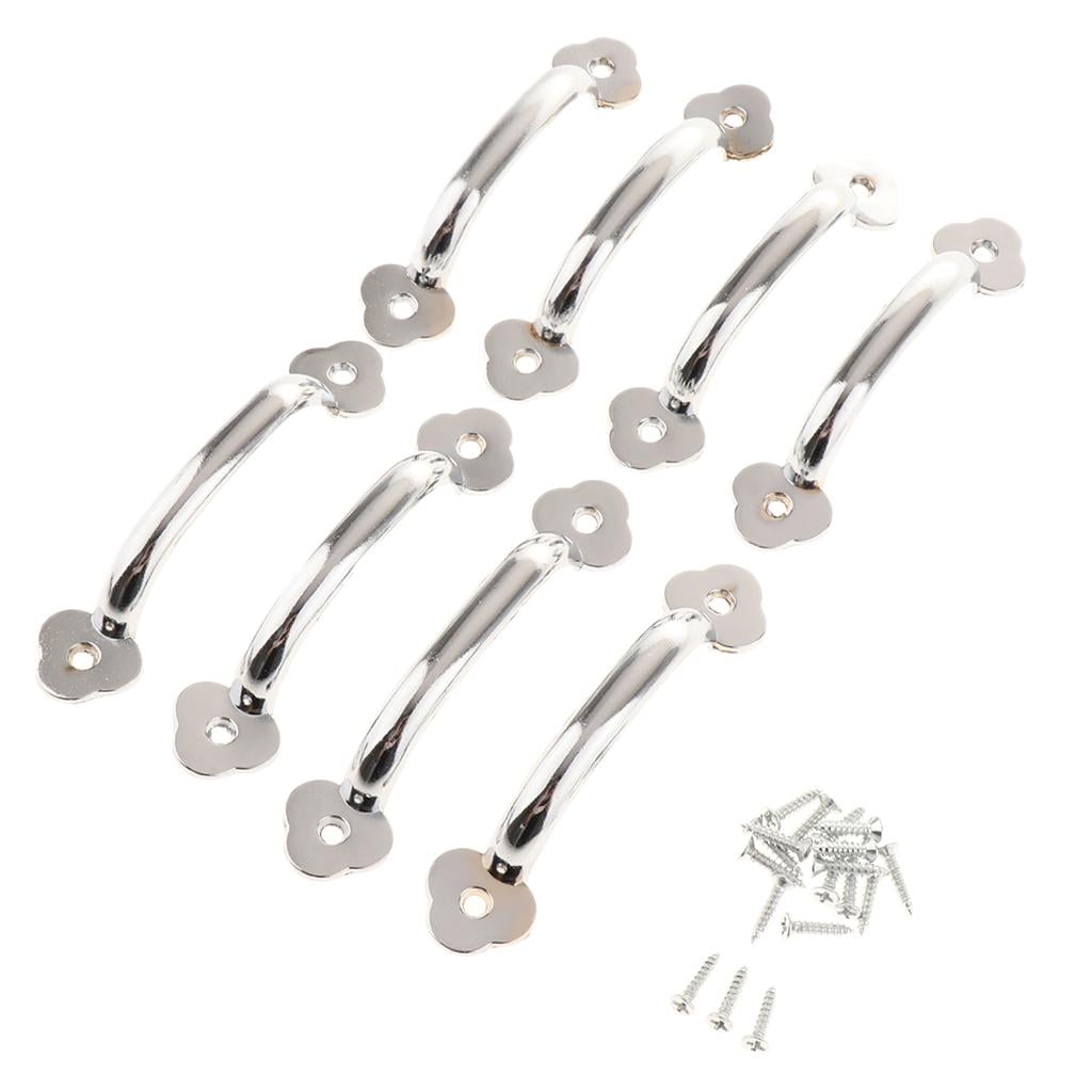 Antique Cabinet Handle Mailbox Trunk Drawer Pull Knob Fittings 8-set ...