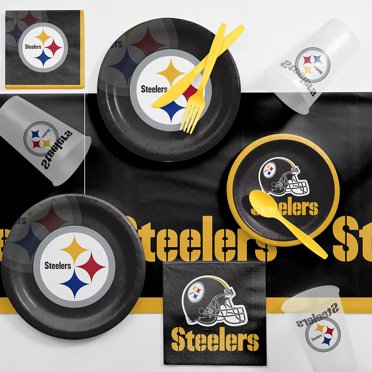 Pittsburgh Steelers Party Supplies Tailgating Kit, Serves 8 Guests ...