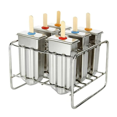 DIY Stainless Steel Ice Molds Box sicle Mold Ice Cream Mould - 3 Cell ...