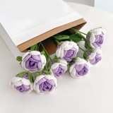 TFYZYY Handwoven Eternal Rose Gradual Flower Bundle, Realistic Woolen ...