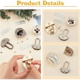 3 Colors Purse Twist Lock Oval Turn Locks Clip Clasp Handbag Buckle ...