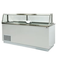 70 in. 12 Tub Ice Cream Dipping Cabinet Display Freezer with Sliding ...