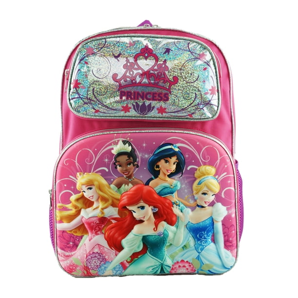 Disney Princesses backpack 16" with 3D EVA molded front pocket ...