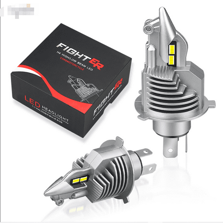 HEIBIN H4 LED Bulb, 40W 10000 Lumens 6500K Extremely Bright White HI LO ...