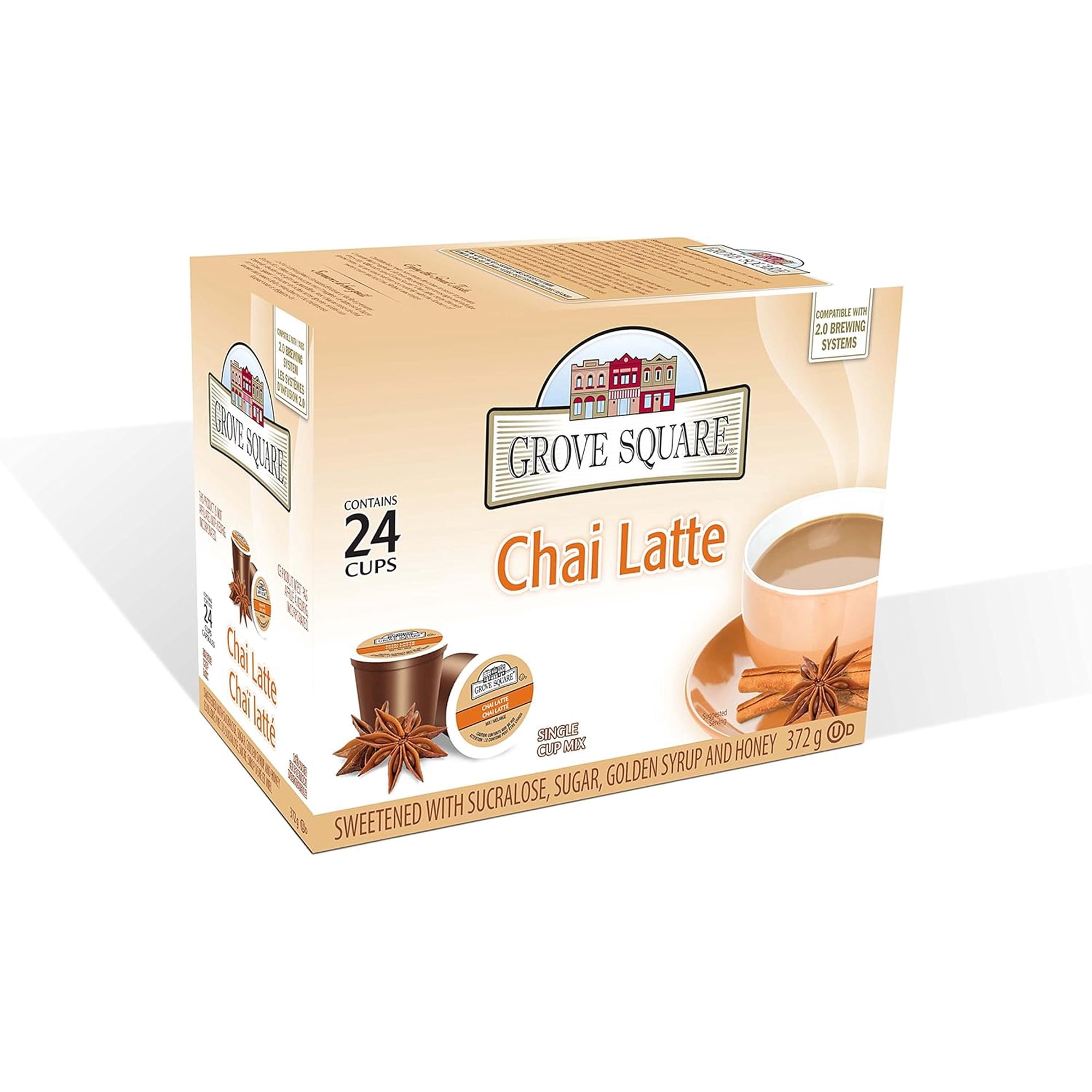 Click here for Grove Square Chai Latte Single Serve Tea Pods 48 C... prices