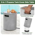 Propane Tank Cover Table 16"x16"x20"H Round Propane Tank Storage ...