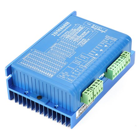 CNC 2DM860H Digital Two Phase Stepper Motor Driver Microstep Controller ...