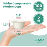 Disposable Pulp Cups 120 Pcs,Eco-Friendly Biodegradable Food Cups ...